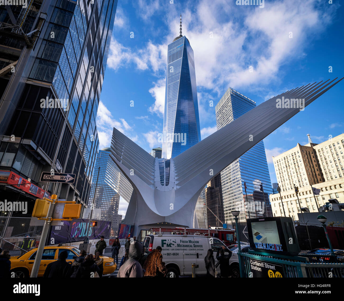 The blue of New York and the World Trade Center Stock Photo - Alamy