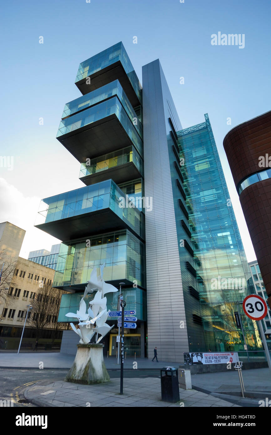 Manchester Civil Justice Centre on Bridge Street in Manchester city ...
