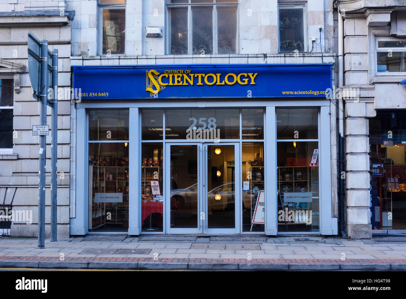 Scientology bookstore in Deansgate, Manchester city centre Stock Photo ...