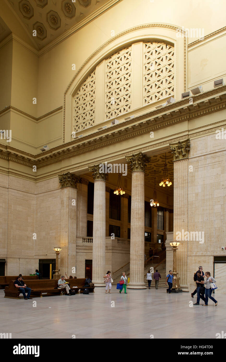 Chicago Union Station building, Chicago, Cook County, Illinois, USA ...