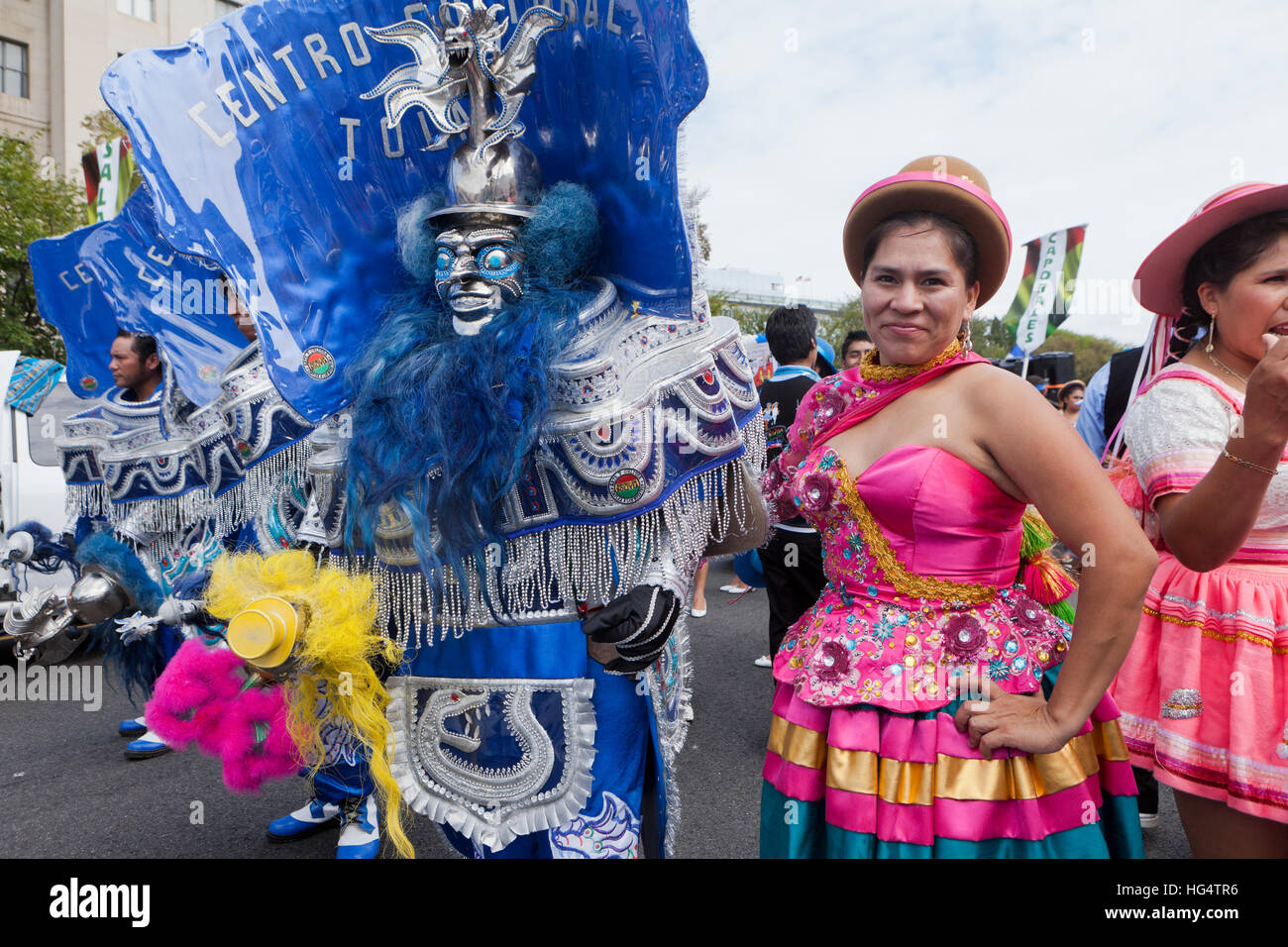 Traditional Bolivian Morenada dancers at Latino festival - Washington ...