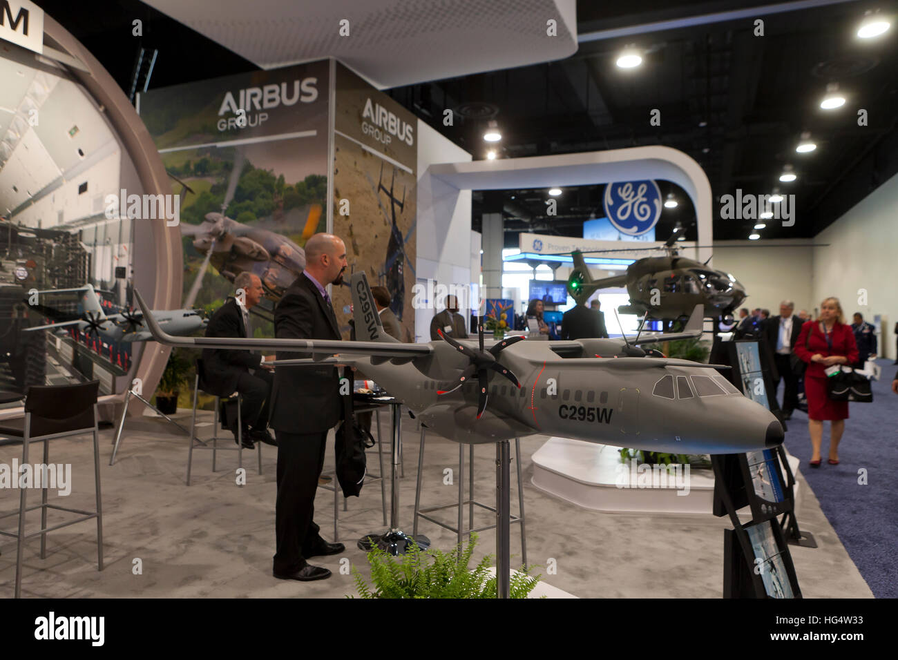 Airbus booth at Air Space & Cyber Technology Expo - Washington, DC USA ...