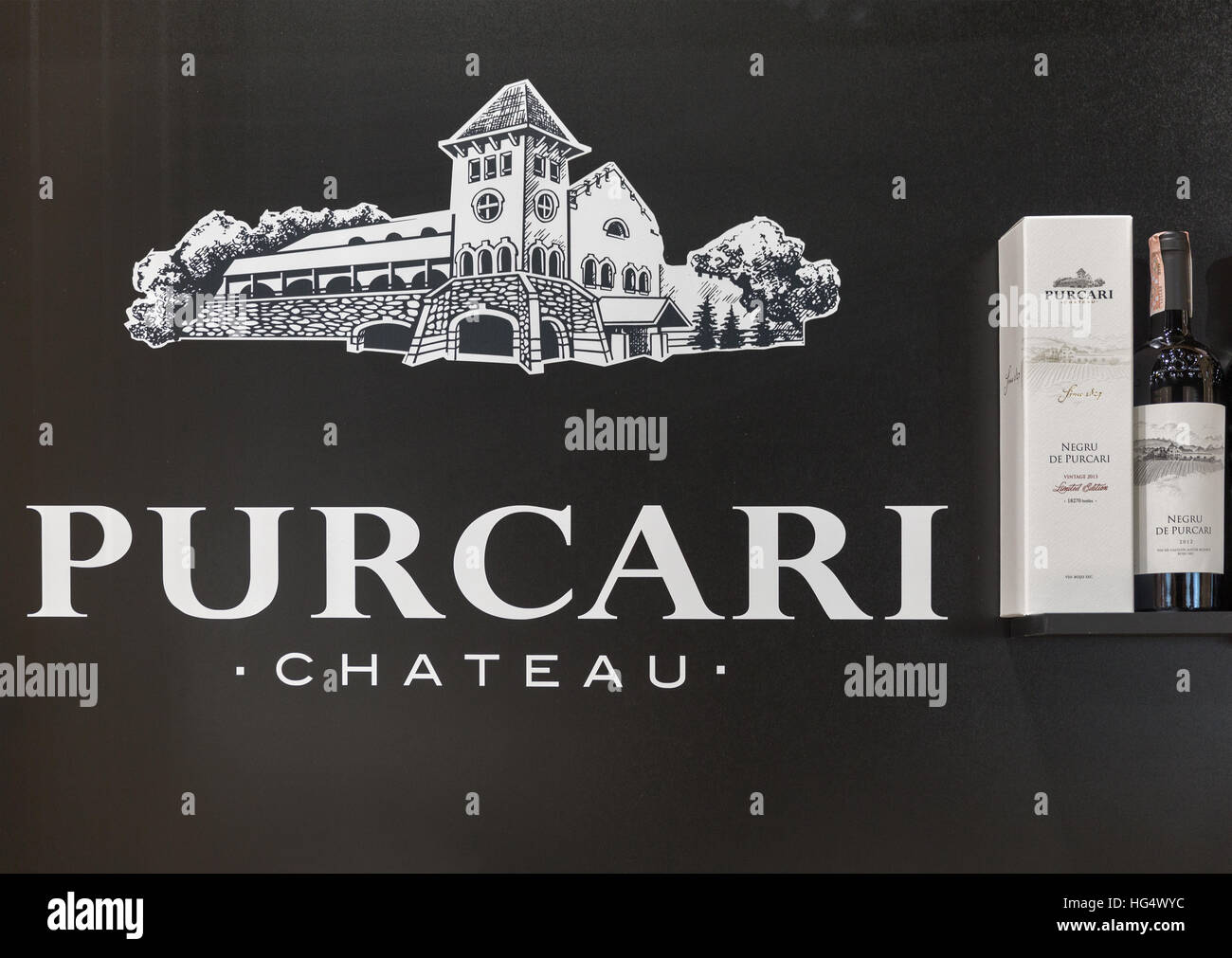 Chateau Purcari Moldova winery booth at Kyiv Wine Festival organized by ...