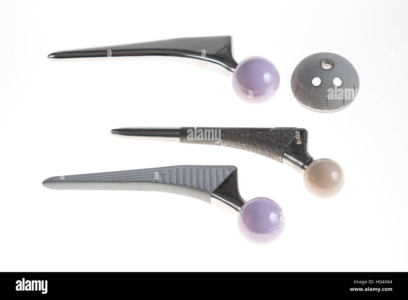 Endoprosthesis, artificial hip joint, consists of the hip stem, ball ...