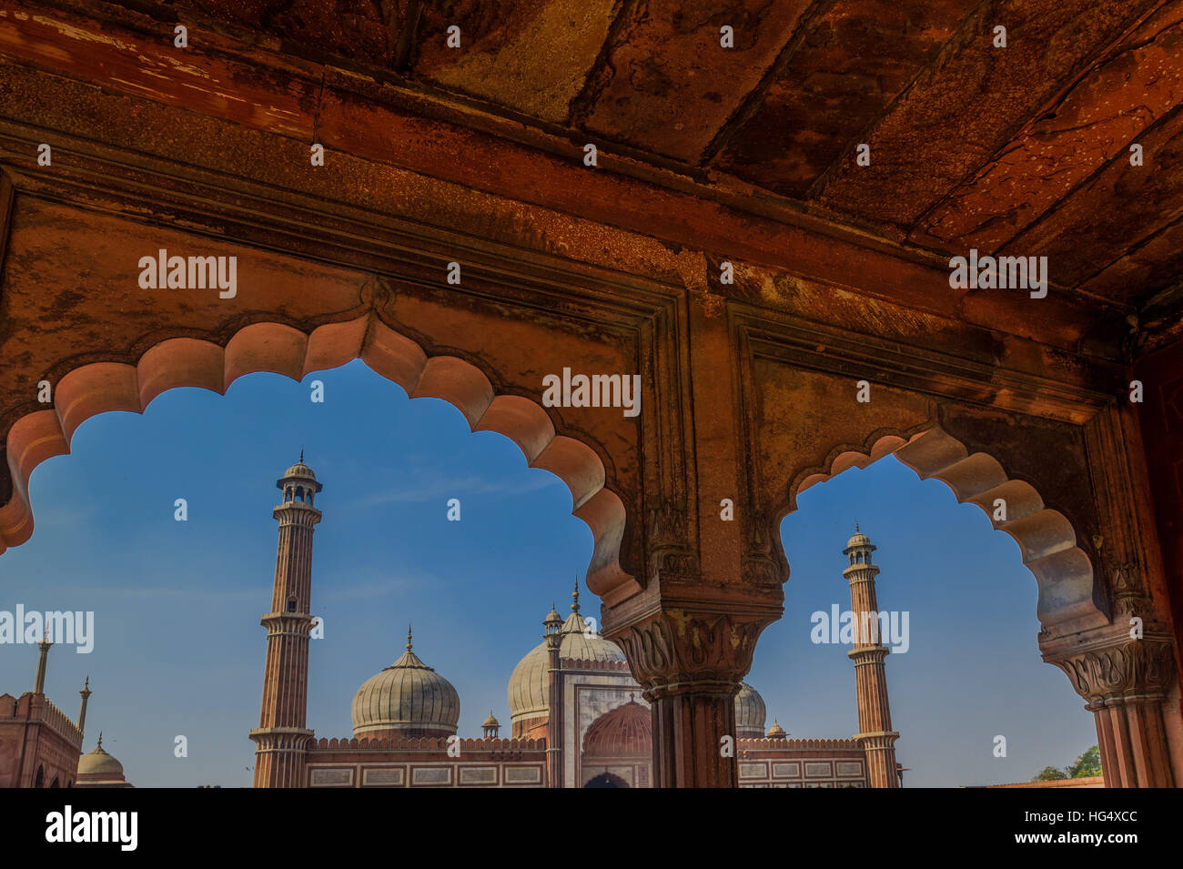 India, Jama Masjid - Mosque, Delhi Stock Photo - Alamy