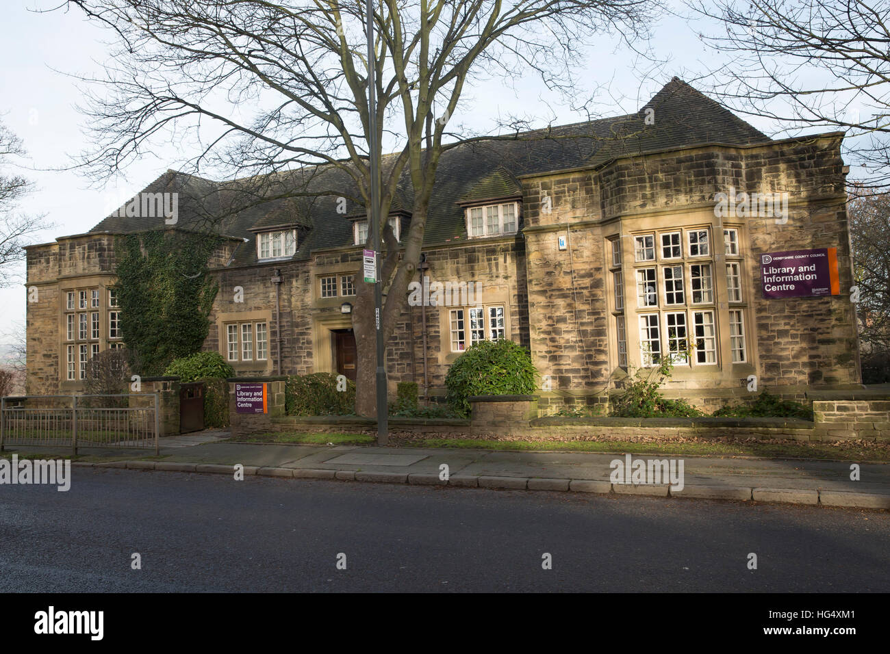 Staveley Public library Stock Photo - Alamy