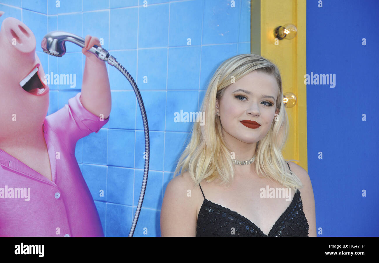 Los Angeles premiere of 'Sing' - Arrivals Featuring: Ava Phillippe ...