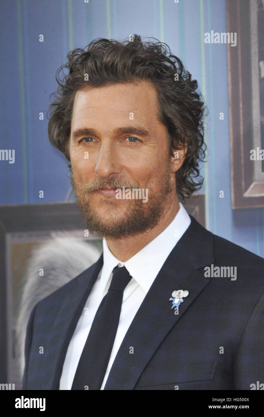 Los Angeles premiere of 'Sing' - Arrivals Featuring: Matthew ...