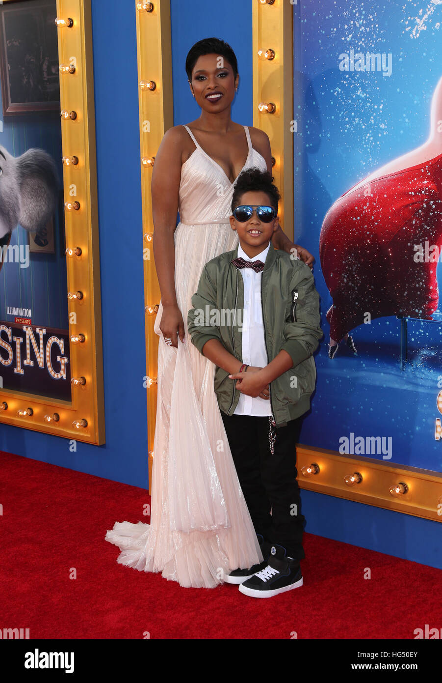 Los Angeles premiere of 'Sing' - Arrivals Featuring: Jennifer Hudson ...