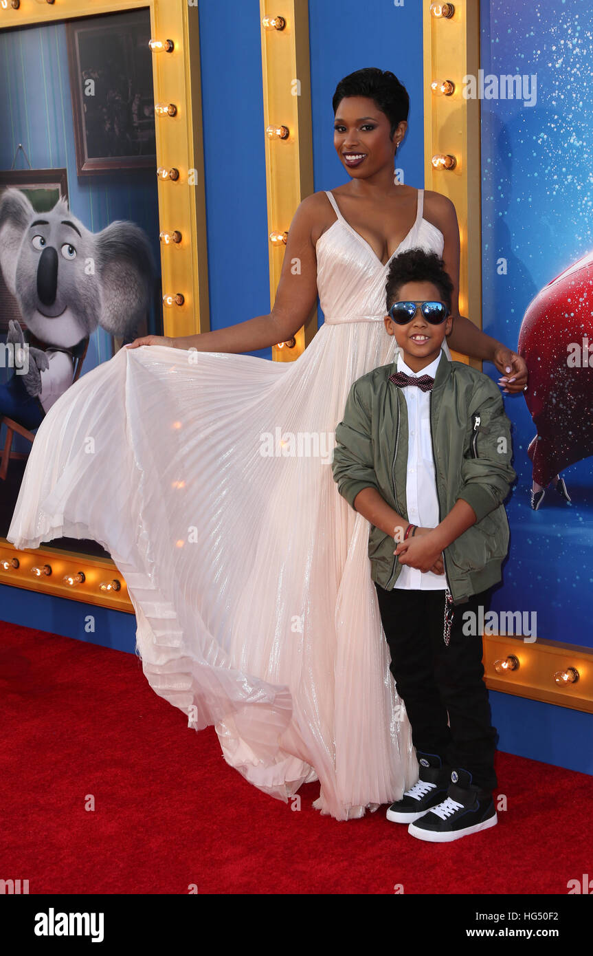 Los Angeles premiere of 'Sing' - Arrivals Featuring: Jennifer Hudson ...