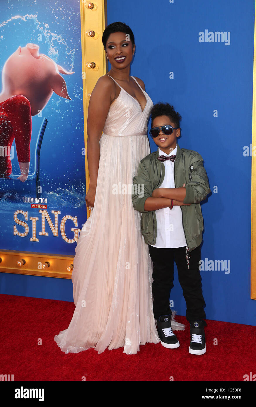 Los Angeles premiere of 'Sing' - Arrivals Featuring: Jennifer Hudson ...