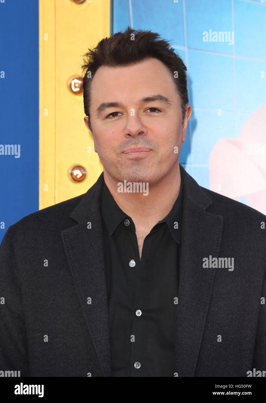 Los Angeles premiere of 'Sing' - Arrivals Featuring: Seth MacFarlane ...