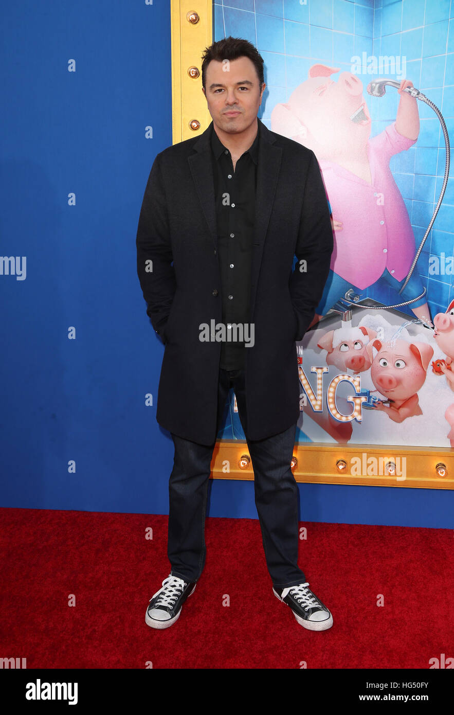 Los Angeles premiere of 'Sing' - Arrivals Featuring: Seth MacFarlane ...