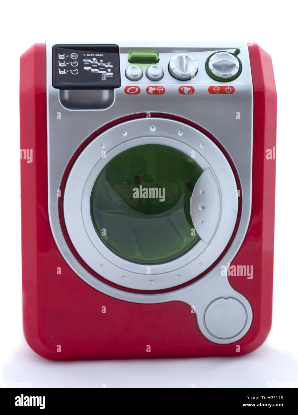 Toy washing machine on a white background, isolated Stock Photo - Alamy