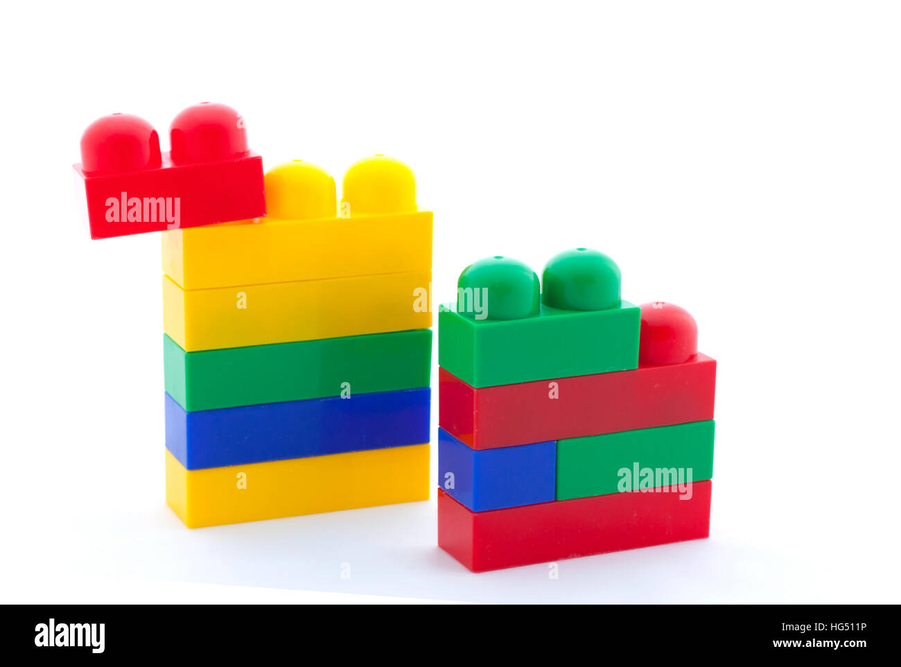 Toy constructor on a white background, isolated Stock Photo - Alamy