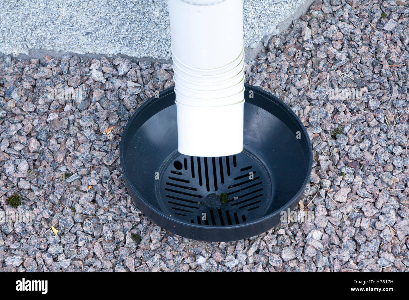 The drain pipe about a private house Stock Photo - Alamy