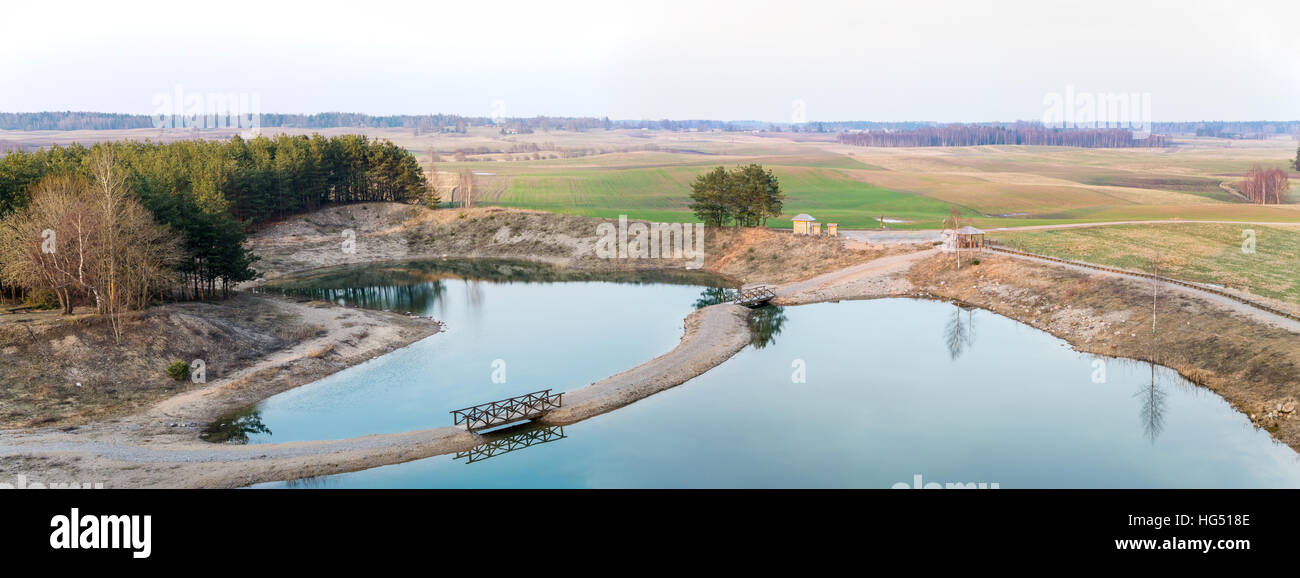 Lithuanian resort in rural area. The spring Stock Photo - Alamy