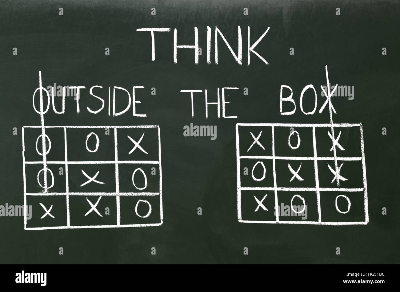 Think outside the box hi-res stock photography and images - Alamy