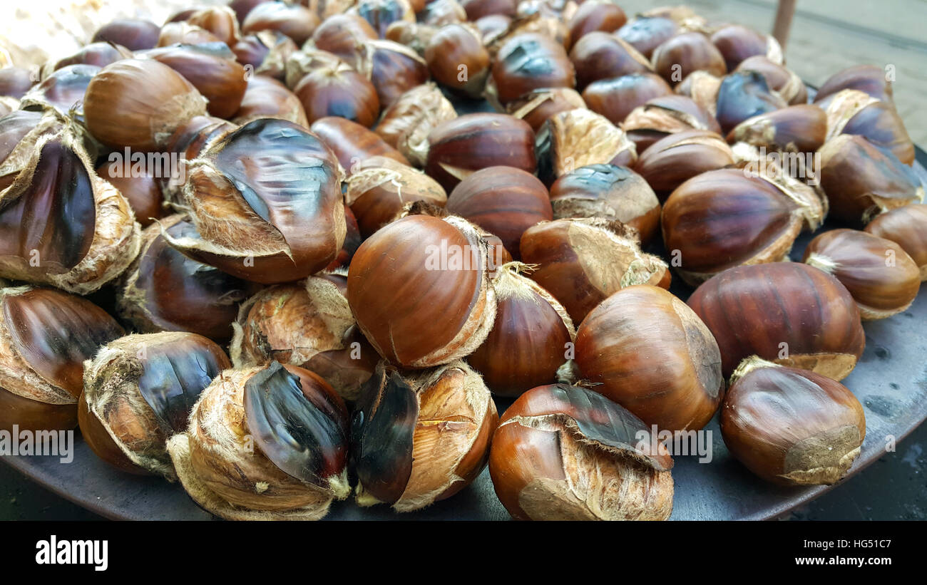 Hot chestnuts chestnut hi-res stock photography and images - Alamy