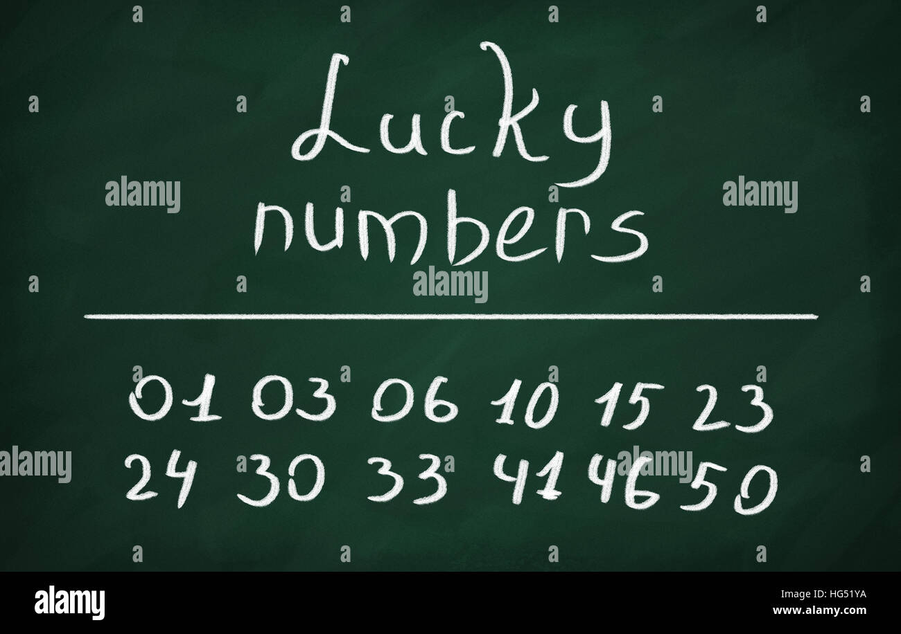 On The Blackboard With Chalk Write Lucky Numbers Stock Photo Alamy On The Blackboard With Chalk Write Lucky Numbers Stock Photo Alamy