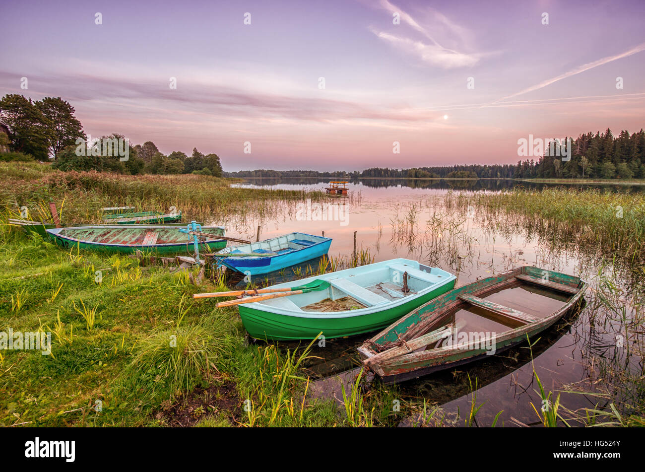 Old rowing boat on shore hi-res stock photography and images - Alamy