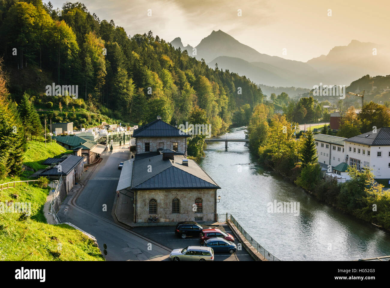 Berchtesgaden: Salt mines and museum on river Berchtesgadener Ache ...