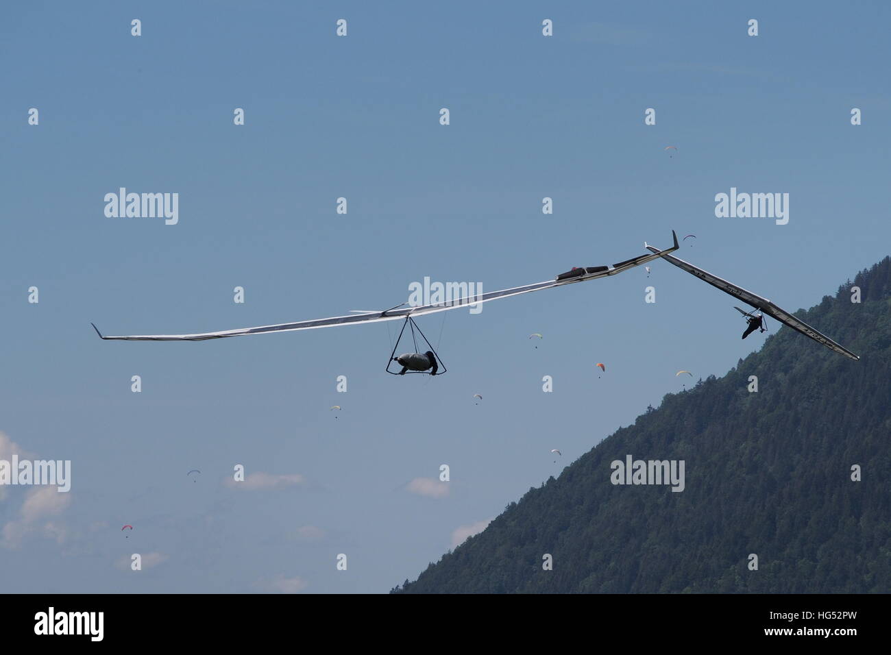 Two Rigid wing hang gliders Stock Photo - Alamy
