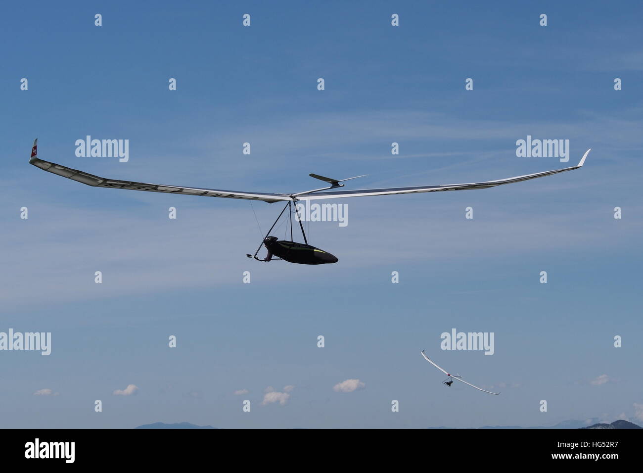 Two Rigid wing hang gliders Stock Photo - Alamy