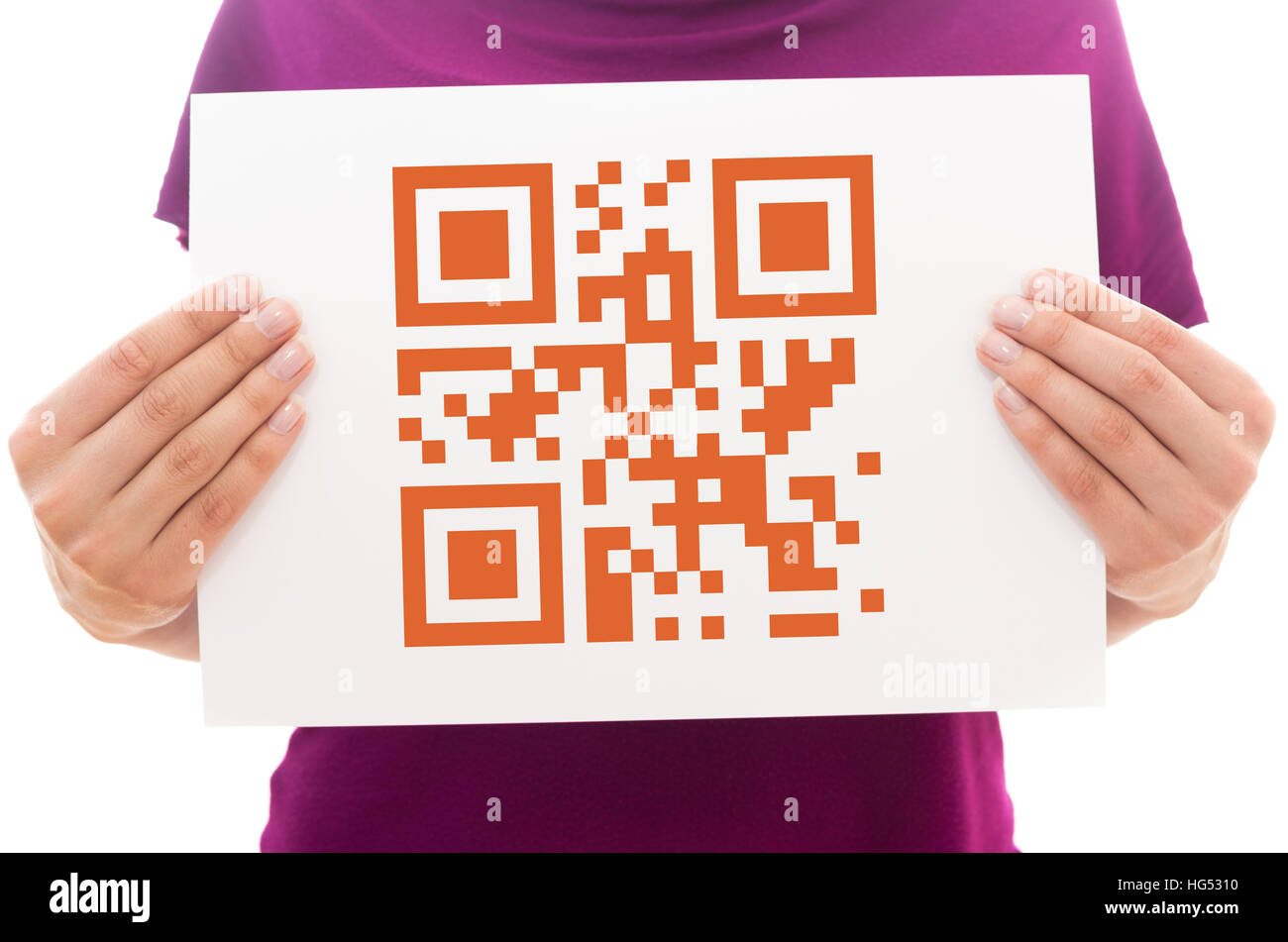 Qr code paper hi-res stock photography and images - Alamy