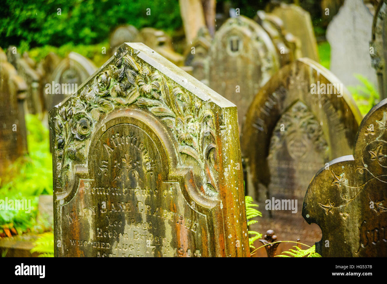 Old graveyard above bridge in hi-res stock photography and images - Alamy