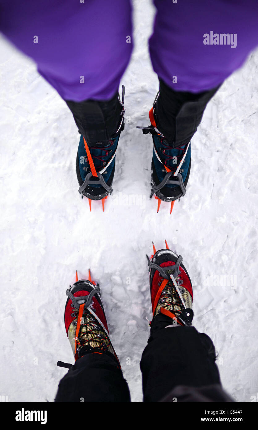 Ice Climbing in Pyh‰, Lapland, Finland Stock Photo - Alamy