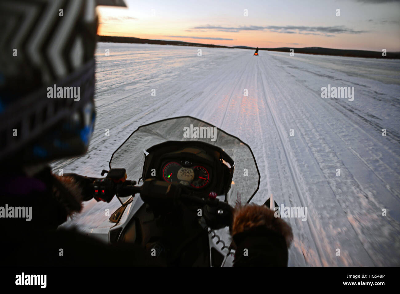 Snowmobile sunset tour with Arctic Lifestyle, Rovaniemi, Lapland ...