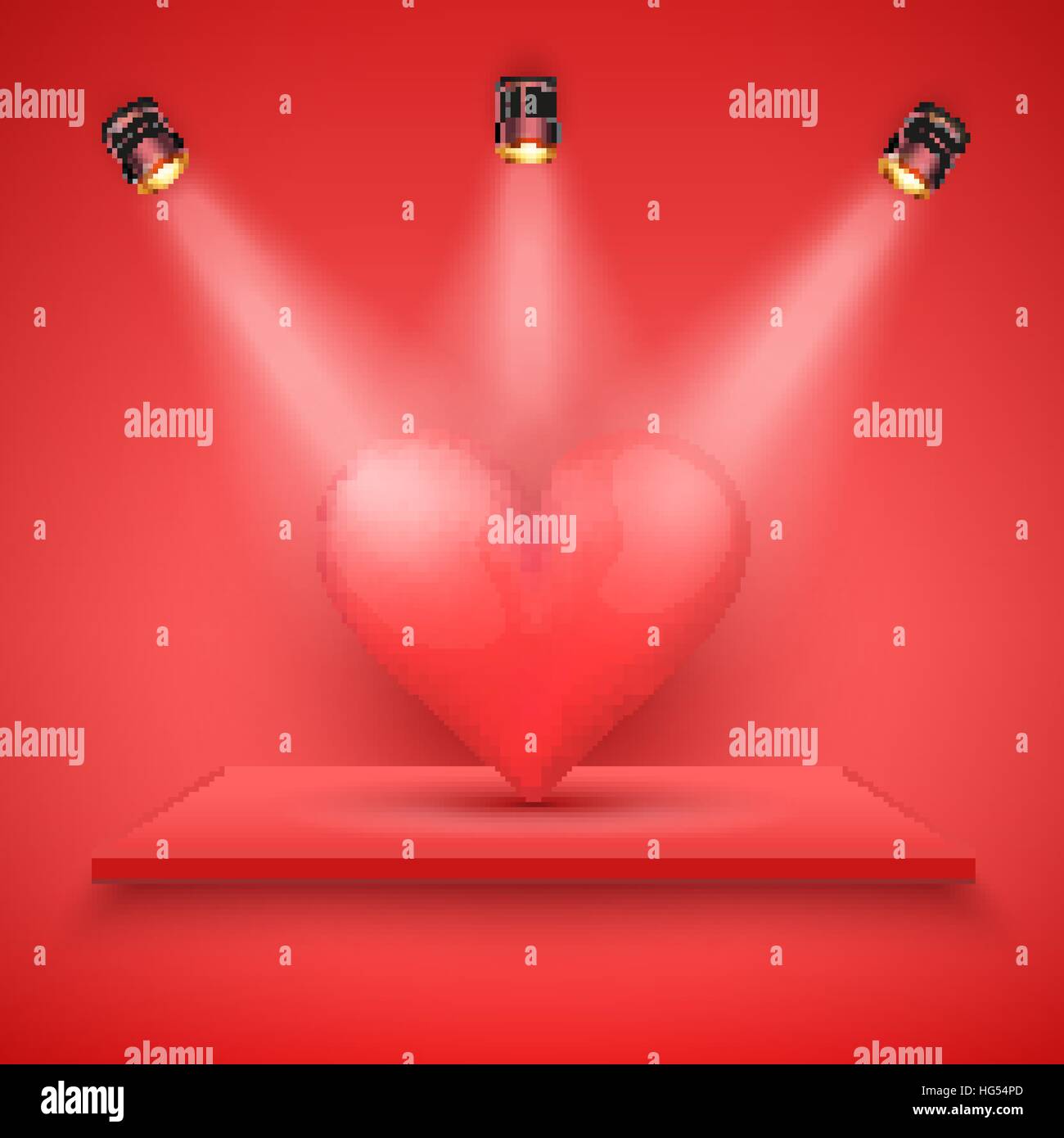 Red platform showing product Stock Vector Images - Alamy