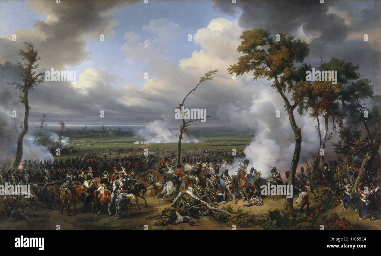 Horace Vernet ( 1789 - 1863 ) Battle of Hanau 1813 Stock Photo - Alamy