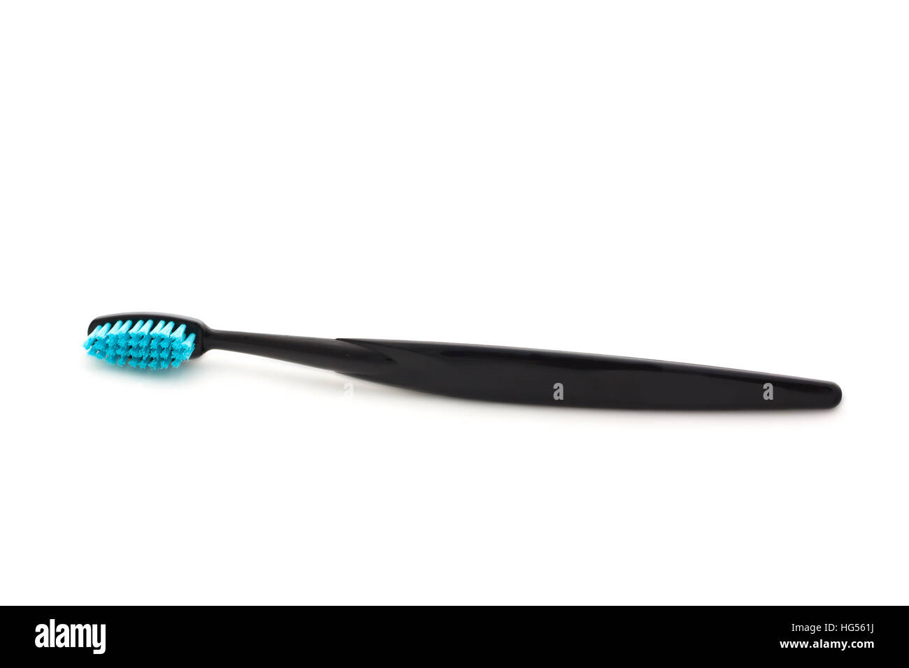 Black toothbrush on a white background, isolated Stock Photo - Alamy