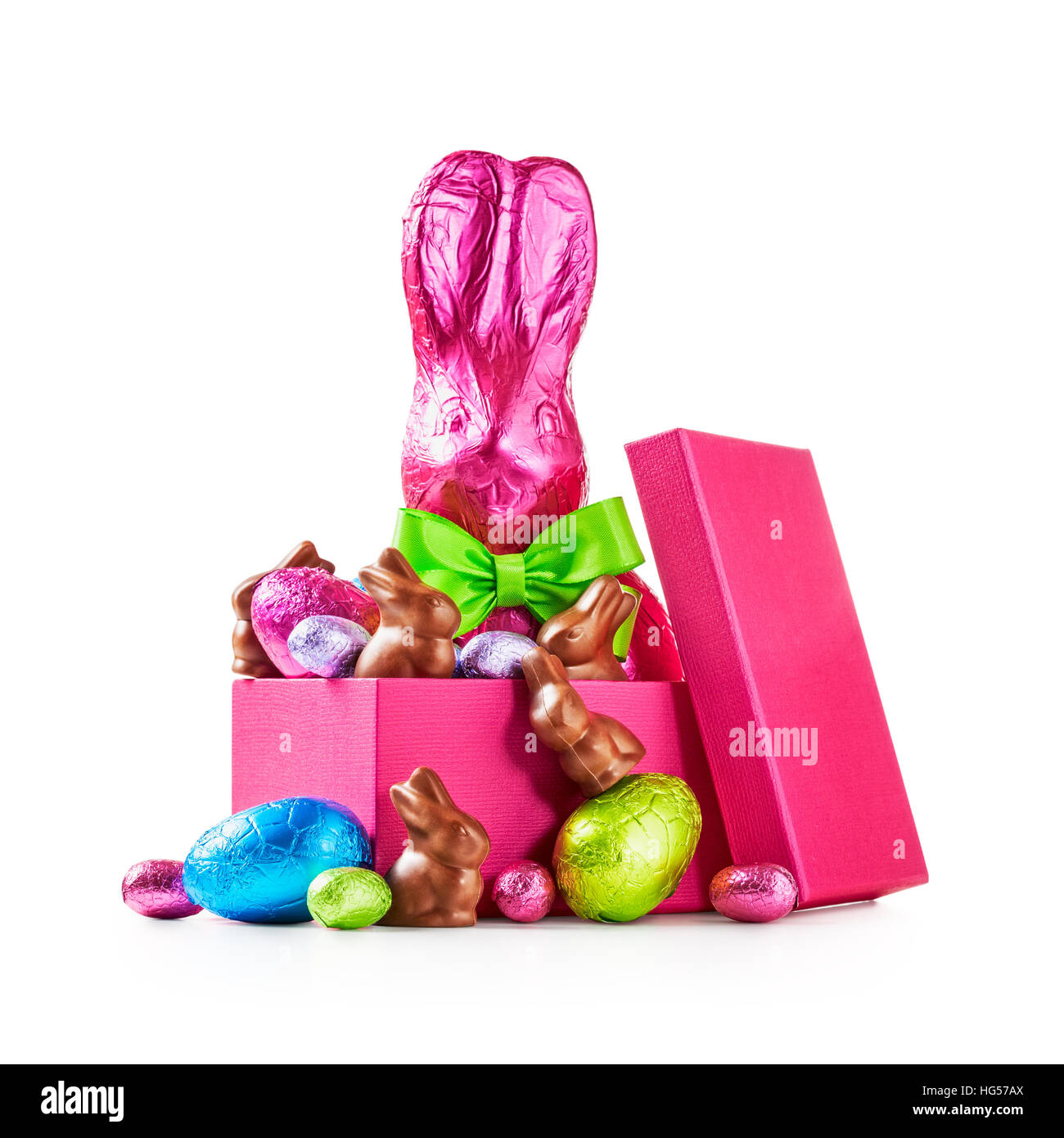 Candies gift box greeting Cut Out Stock Images & Pictures - Alamy