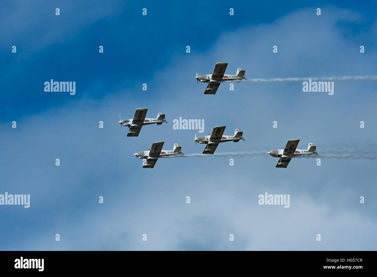 Team Raven Display Team perform at the 2016 Rhyl Air Show Stock Photo ...