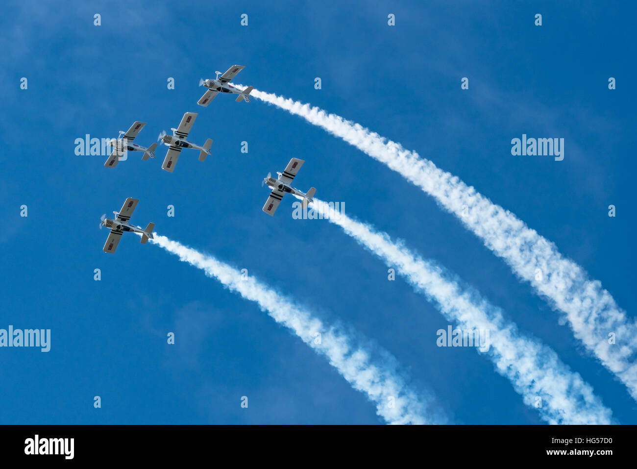 Team Raven Display Team perform at the 2016 Rhyl Air Show Stock Photo ...