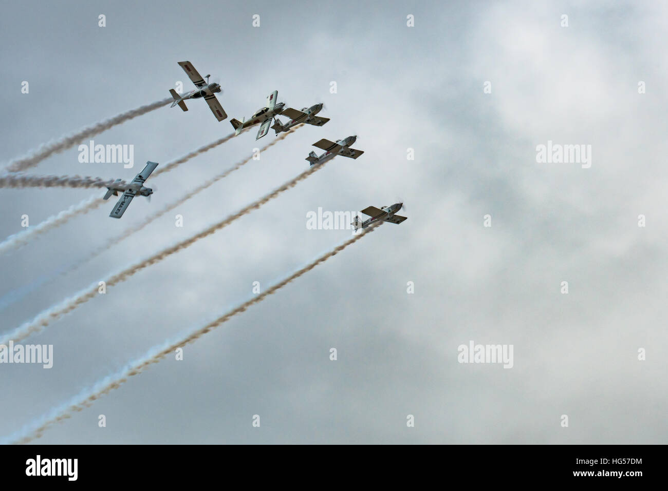 Team Raven Display Team perform at the 2016 Rhyl Air Show Stock Photo ...