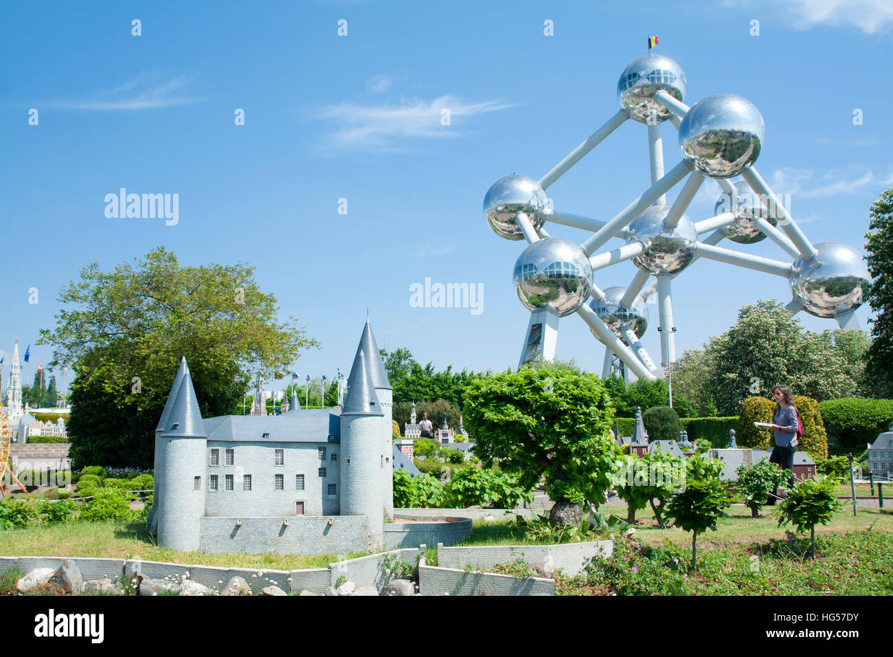 BRUSSELS, BELGIUM - 13 MAY 2016: Miniatures at the park Mini-Europe ...