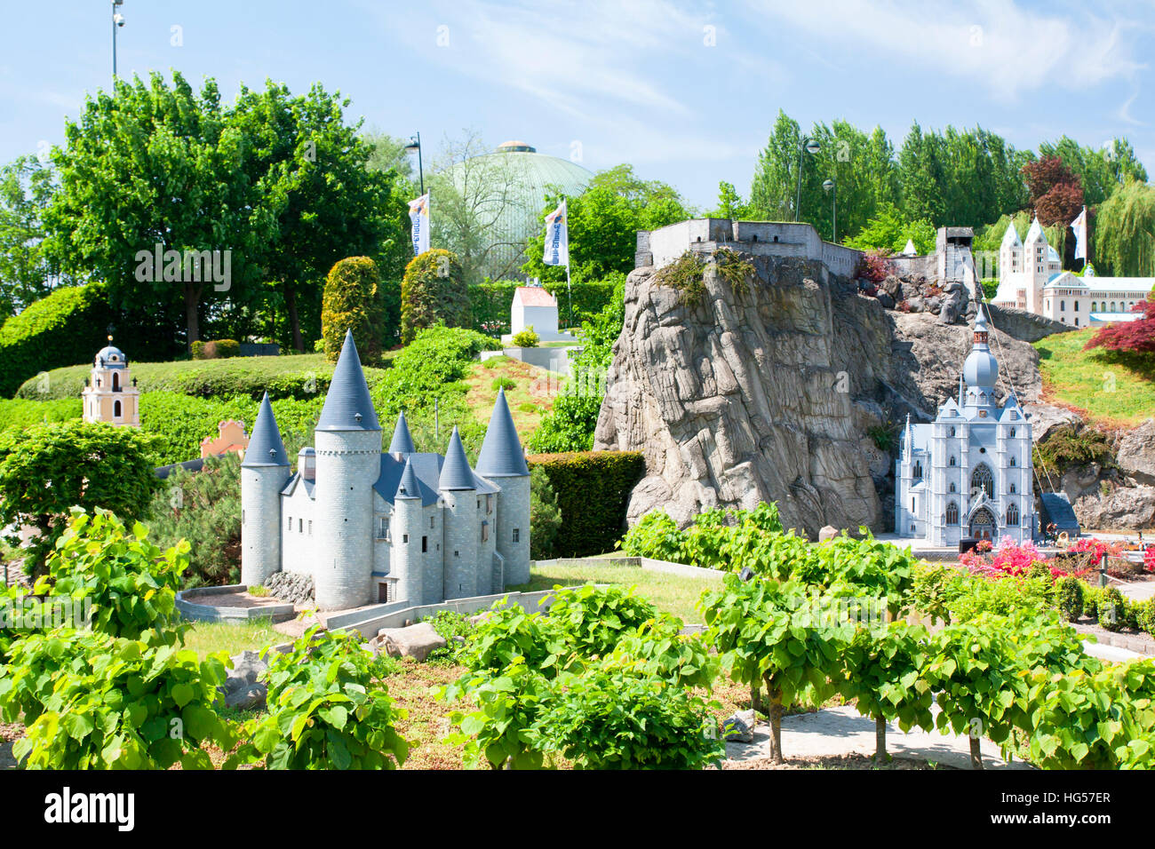 BRUSSELS, BELGIUM - 13 MAY 2016: Miniatures at the park Mini-Europe ...