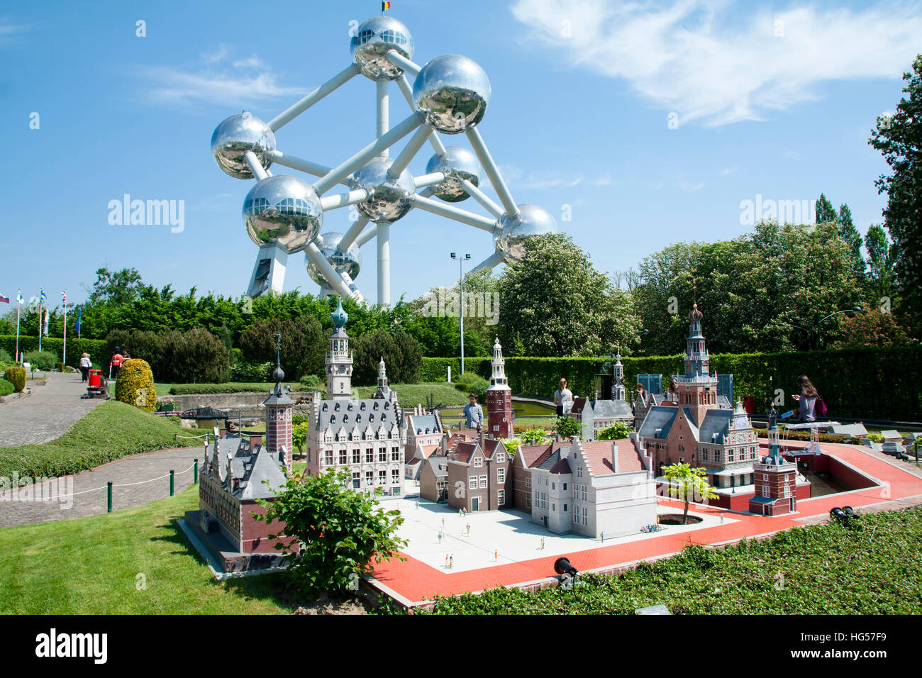BRUSSELS, BELGIUM - 13 MAY 2016: Miniatures at the park Mini-Europe ...