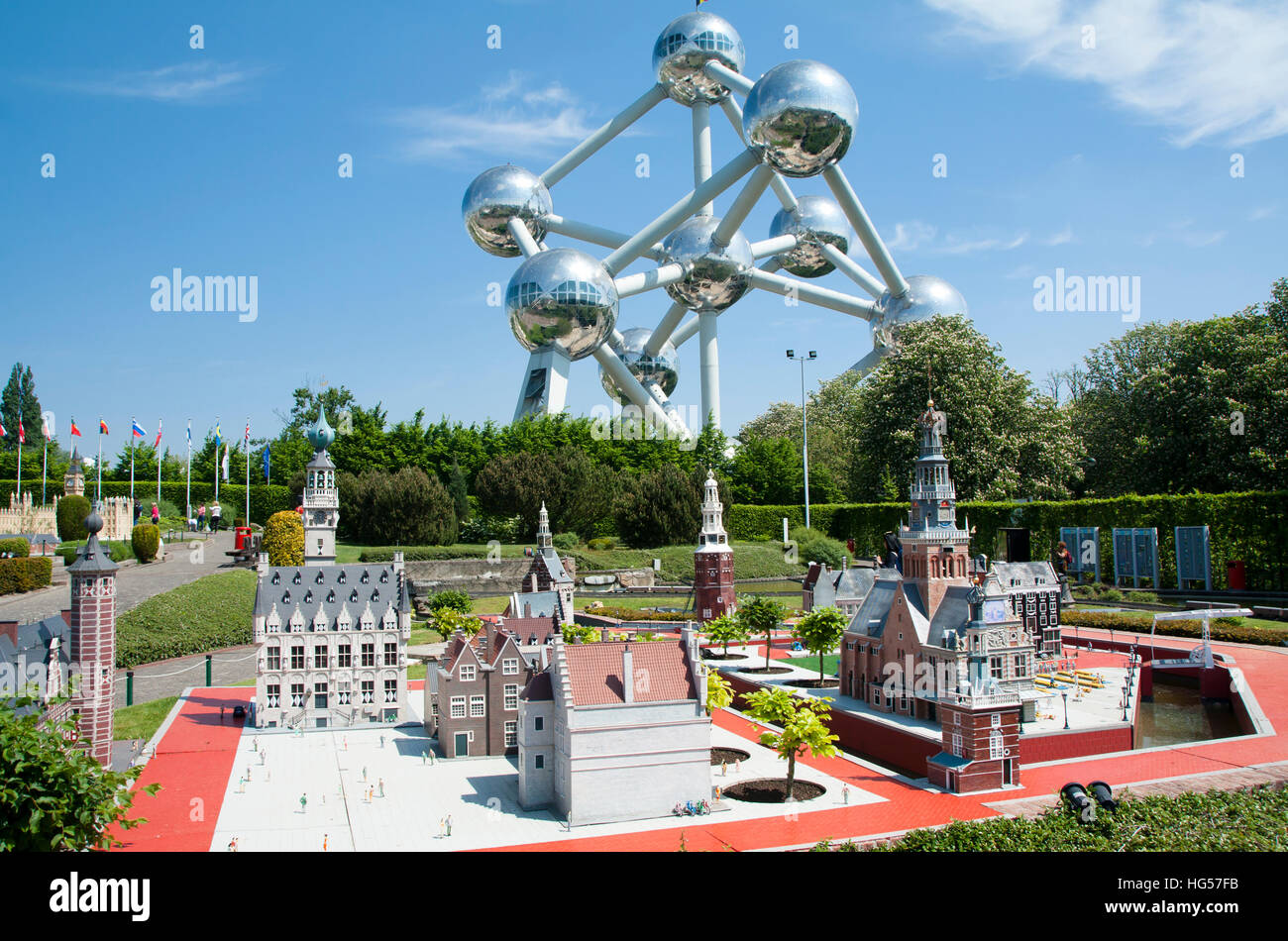 BRUSSELS, BELGIUM - 13 MAY 2016: Miniatures at the park Mini-Europe ...
