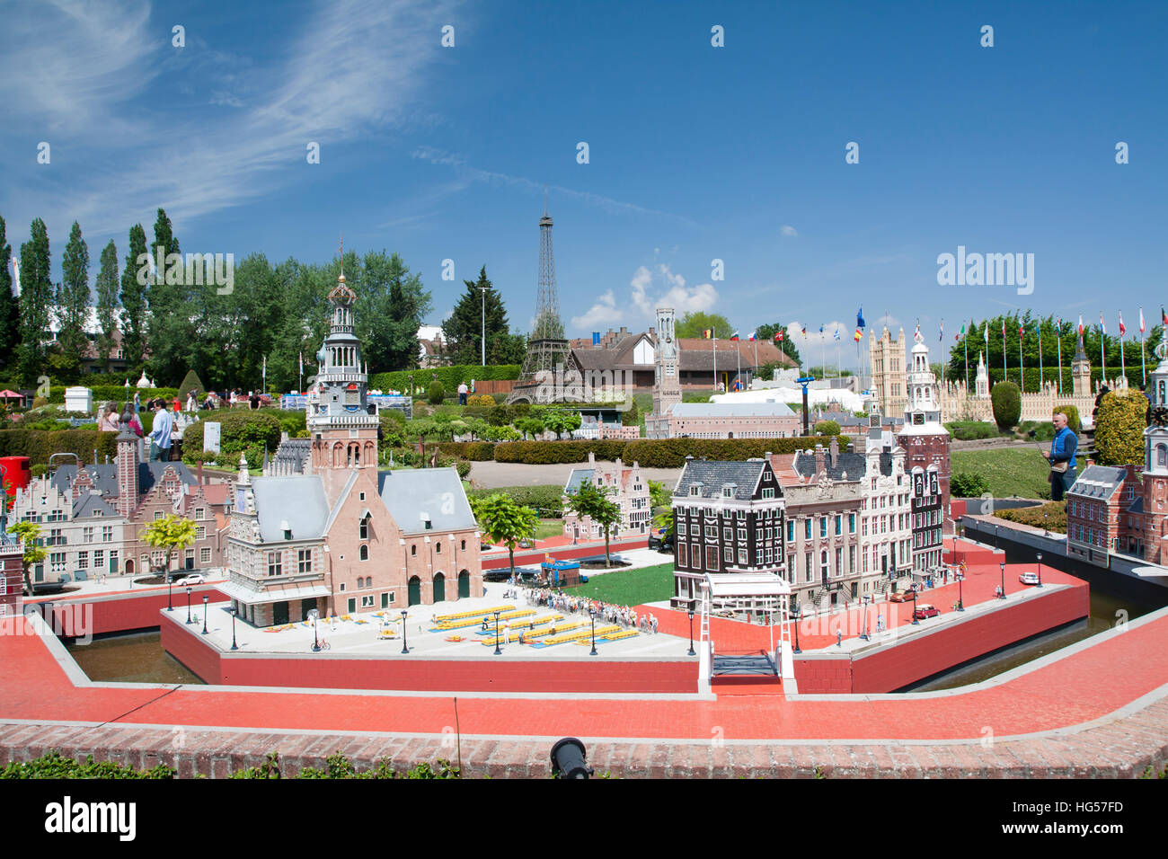 BRUSSELS, BELGIUM - 13 MAY 2016: Miniatures at the park Mini-Europe ...