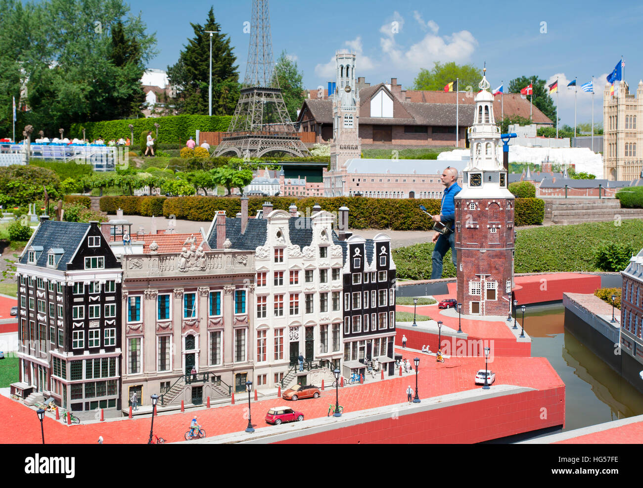 BRUSSELS, BELGIUM - 13 MAY 2016: Miniatures at the park Mini-Europe ...