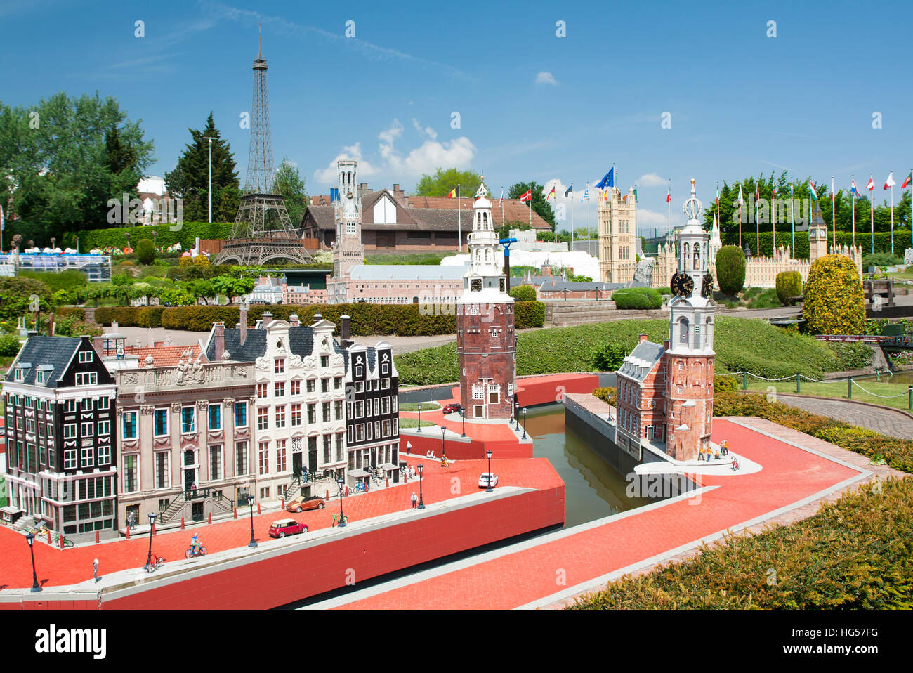 BRUSSELS, BELGIUM - 13 MAY 2016: Miniatures at the park Mini-Europe ...