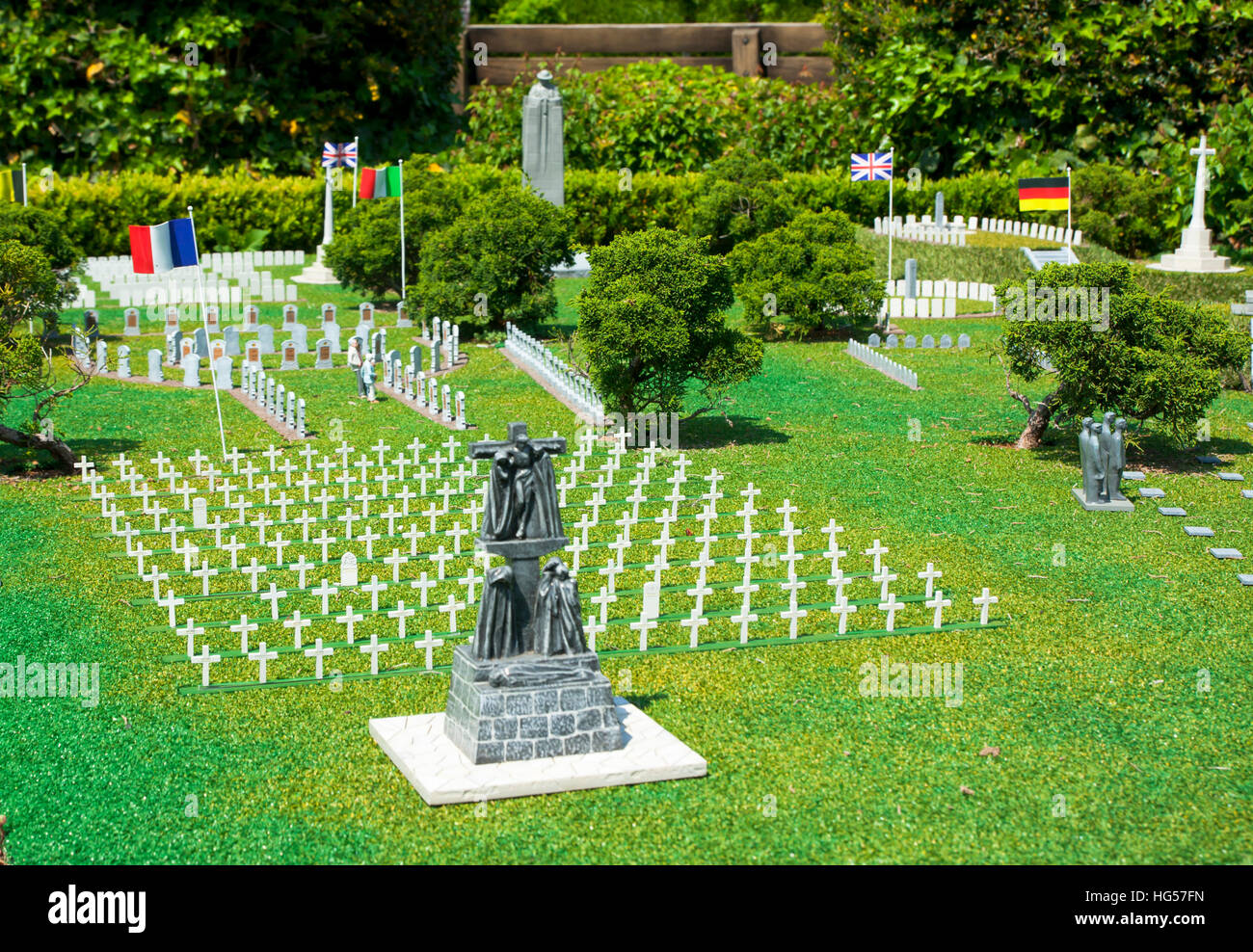 BRUSSELS, BELGIUM - 13 MAY 2016: Miniatures at the park Mini-Europe ...
