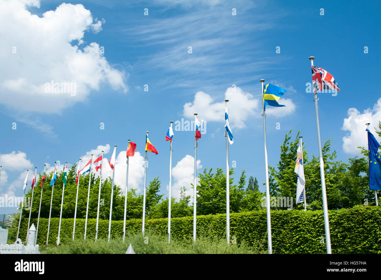 BRUSSELS, BELGIUM - 13 MAY 2016: Miniatures at the park Mini-Europe ...