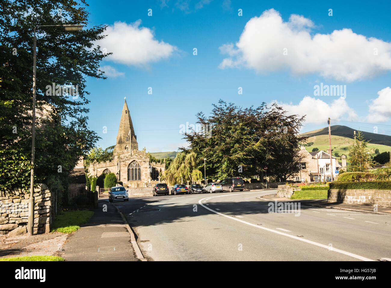 sunshine over the Hope valley Derbyshire Ray Boswell Stock Photo - Alamy