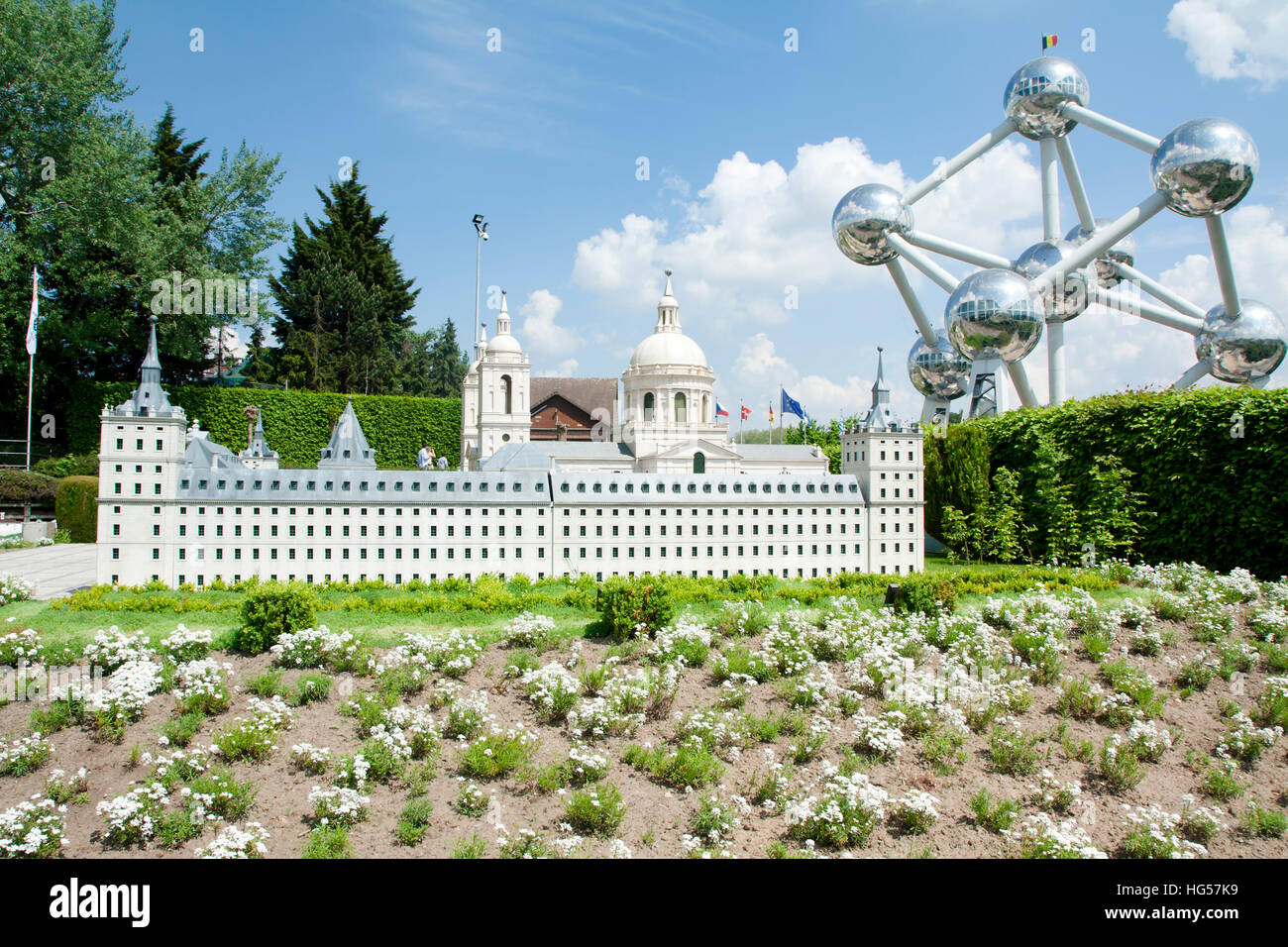 BRUSSELS, BELGIUM - 13 MAY 2016: Miniatures at the park Mini-Europe ...